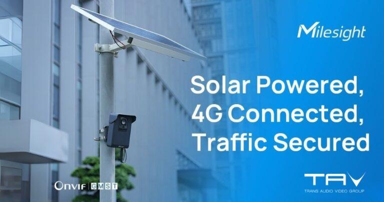 Milesight: 4G Solar-powered Traffic Sensing Camera - Trans Audio Video Security